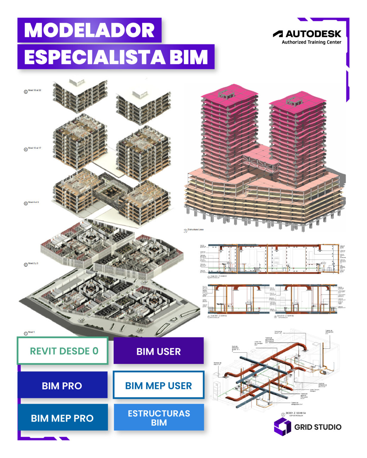 MODELADOR ESPECIALISTA BIM - Grid Studio