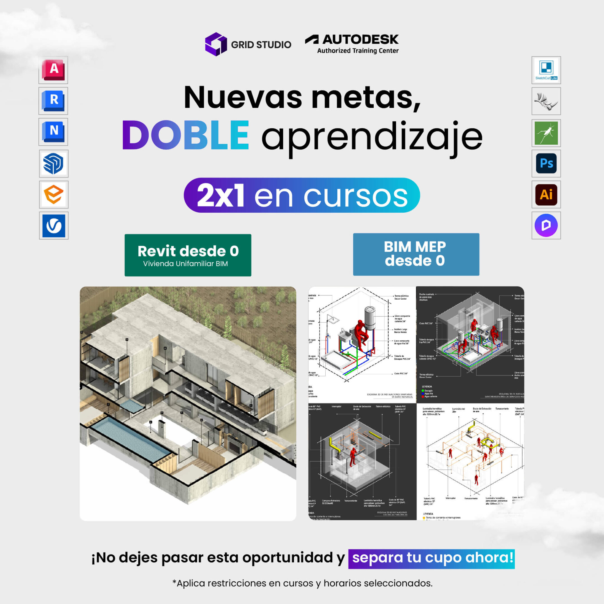 Revit Vivienda + BIM MEP desde 0 - Grid Studio